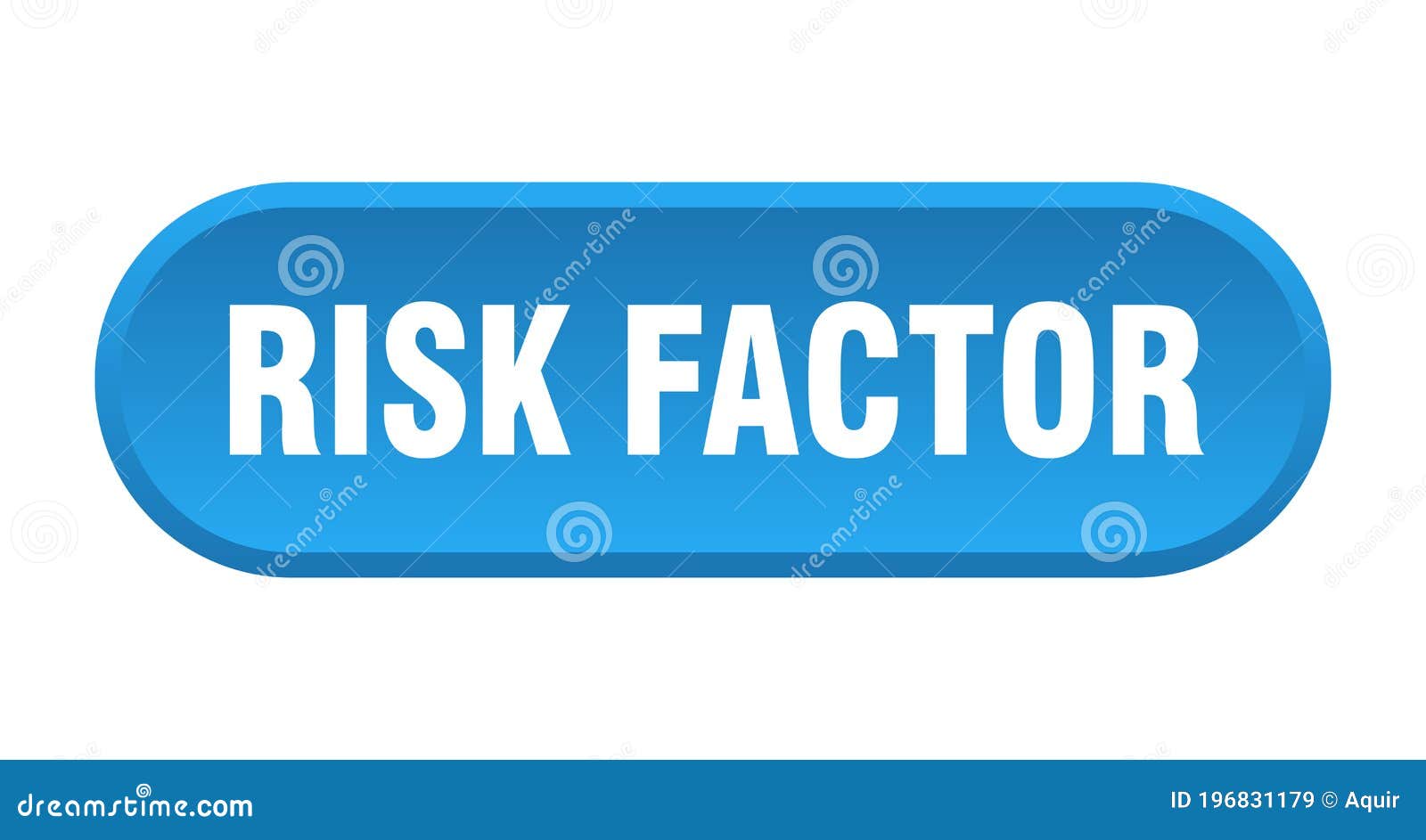 Risk Factor Button. Rounded Sign on White Background Stock Vector ...