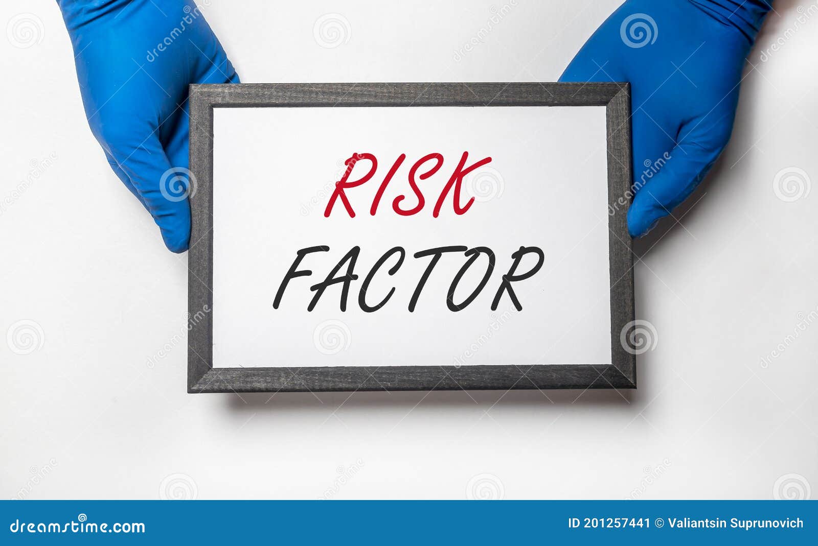 Risk Factor Inscription. Medical Analysis and Risk Assesment Stock ...