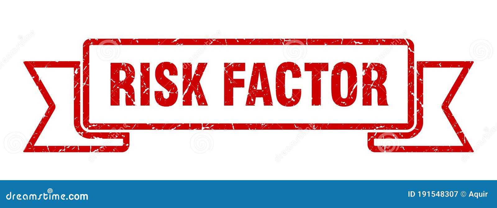 Risk Factor Ribbon. Risk Factor Grunge Band Sign Stock Vector ...
