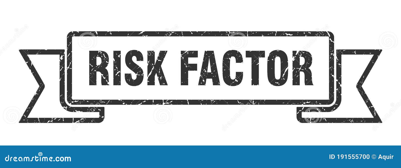 Risk Factor Ribbon. Risk Factor Grunge Band Sign Stock Vector ...