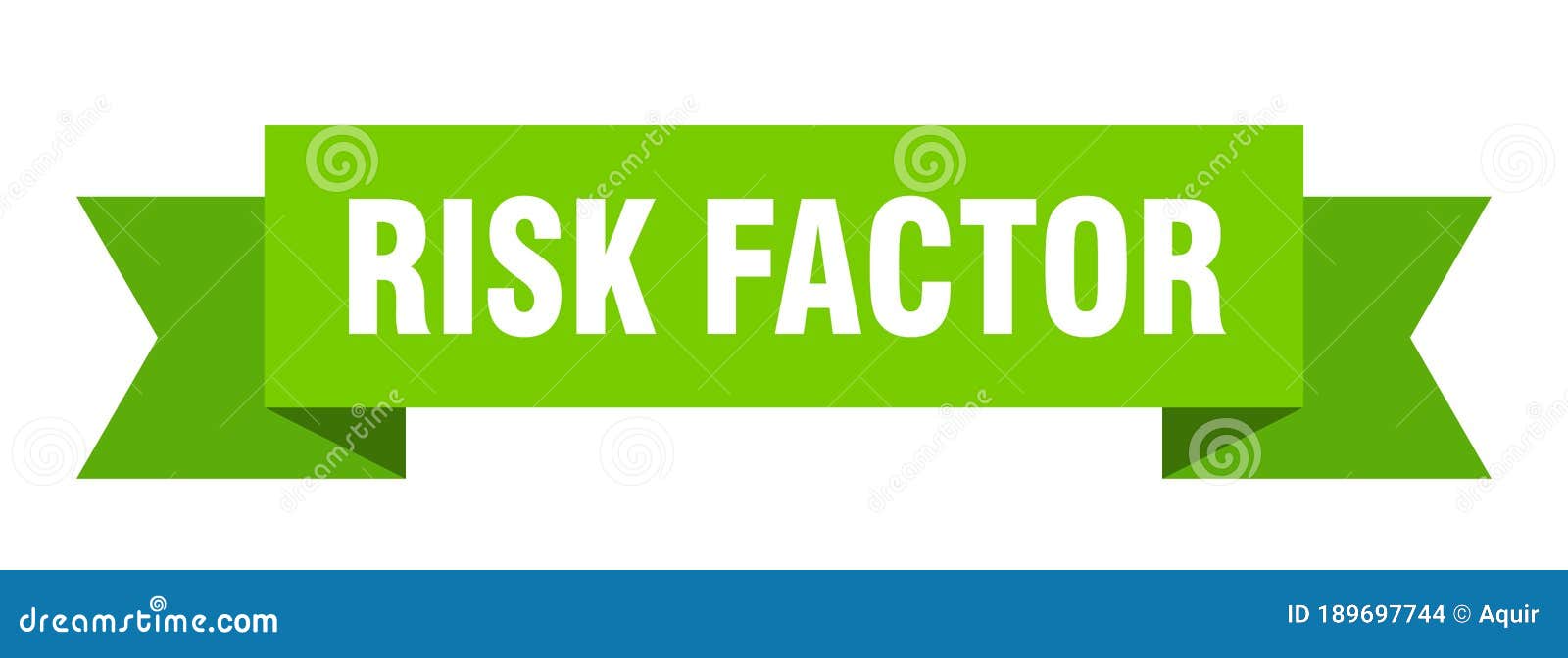Risk Factor Ribbon. Risk Factor Isolated Band Sign Stock Vector ...