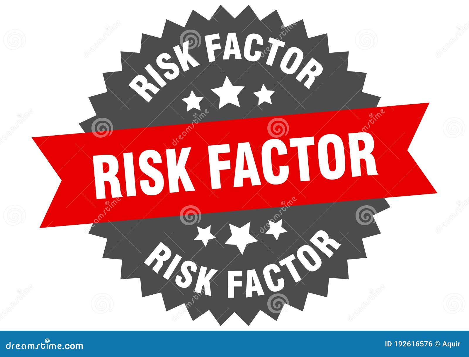Risk Factor Sign. Risk Factor Round Isolated Ribbon Label Stock Vector ...