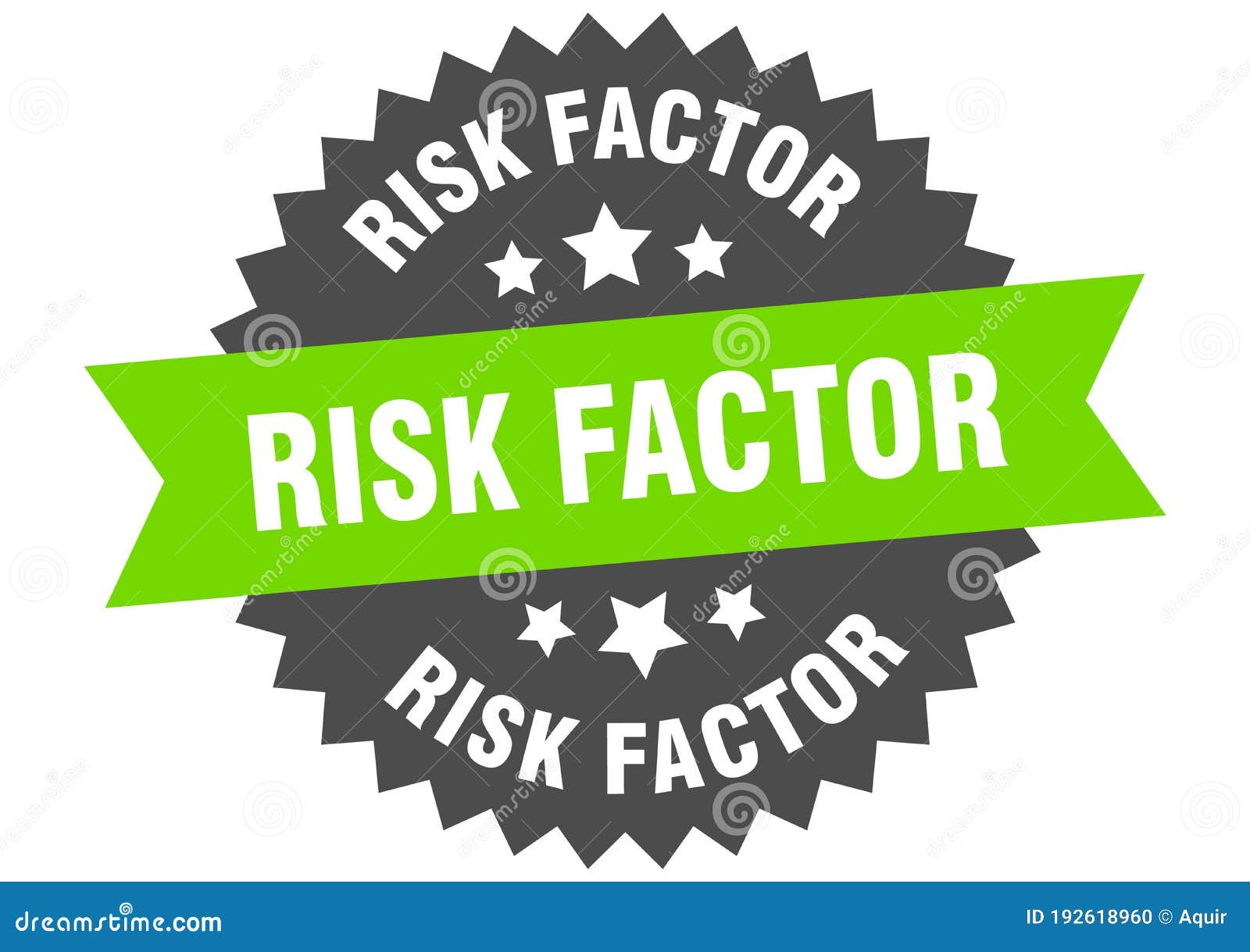 Risk Factor Sign. Risk Factor Round Isolated Ribbon Label Stock Vector ...