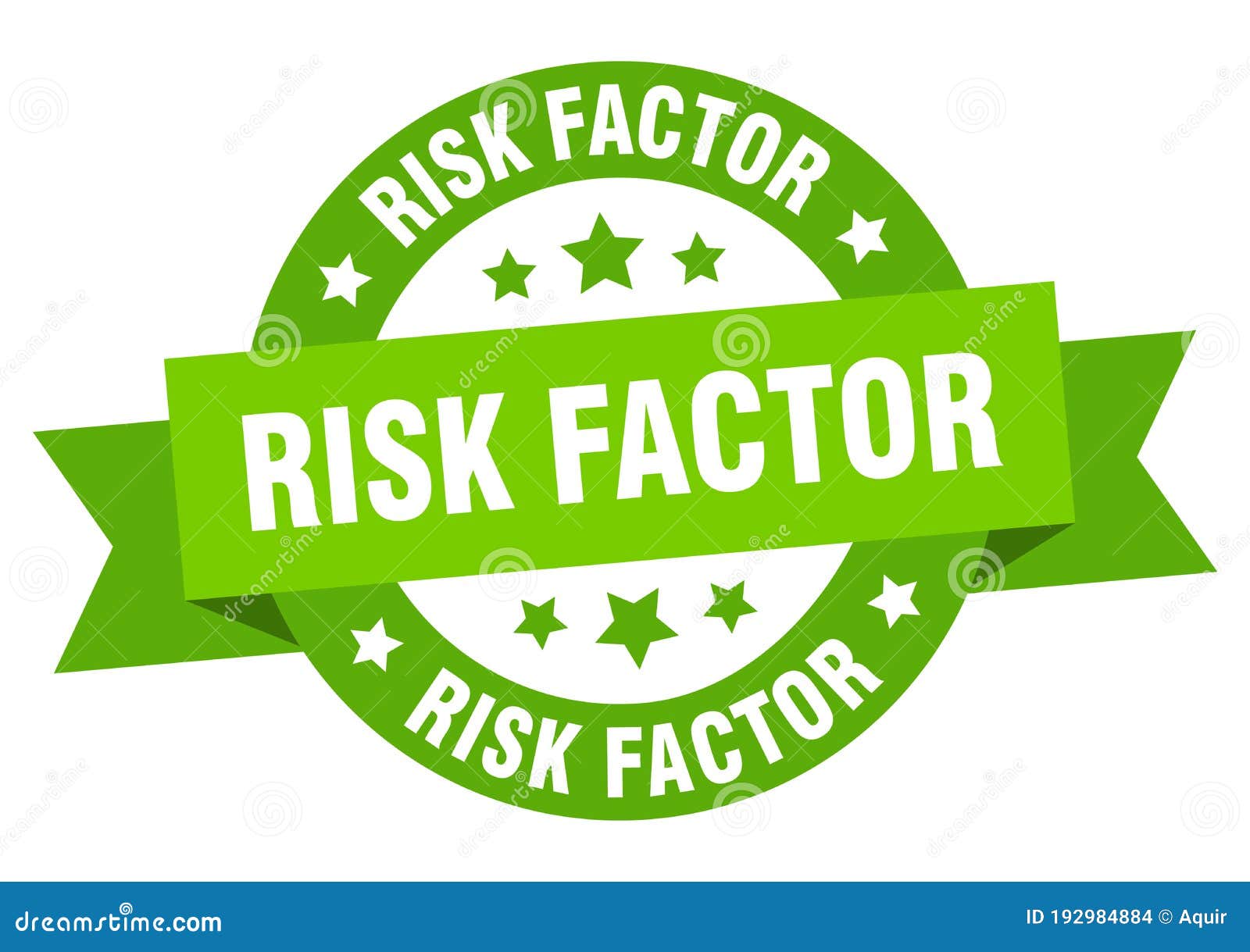 Risk Factor Round Ribbon Isolated Label. Risk Factor Sign Stock Vector ...
