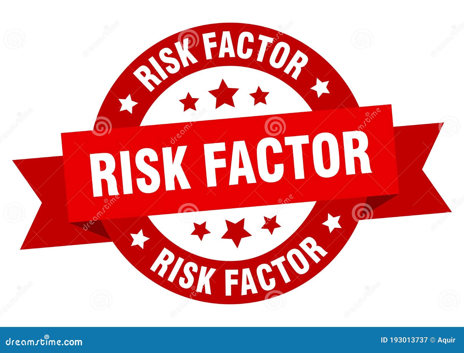 Risk Factor Round Ribbon Isolated Label. Risk Factor Sign Stock Vector ...