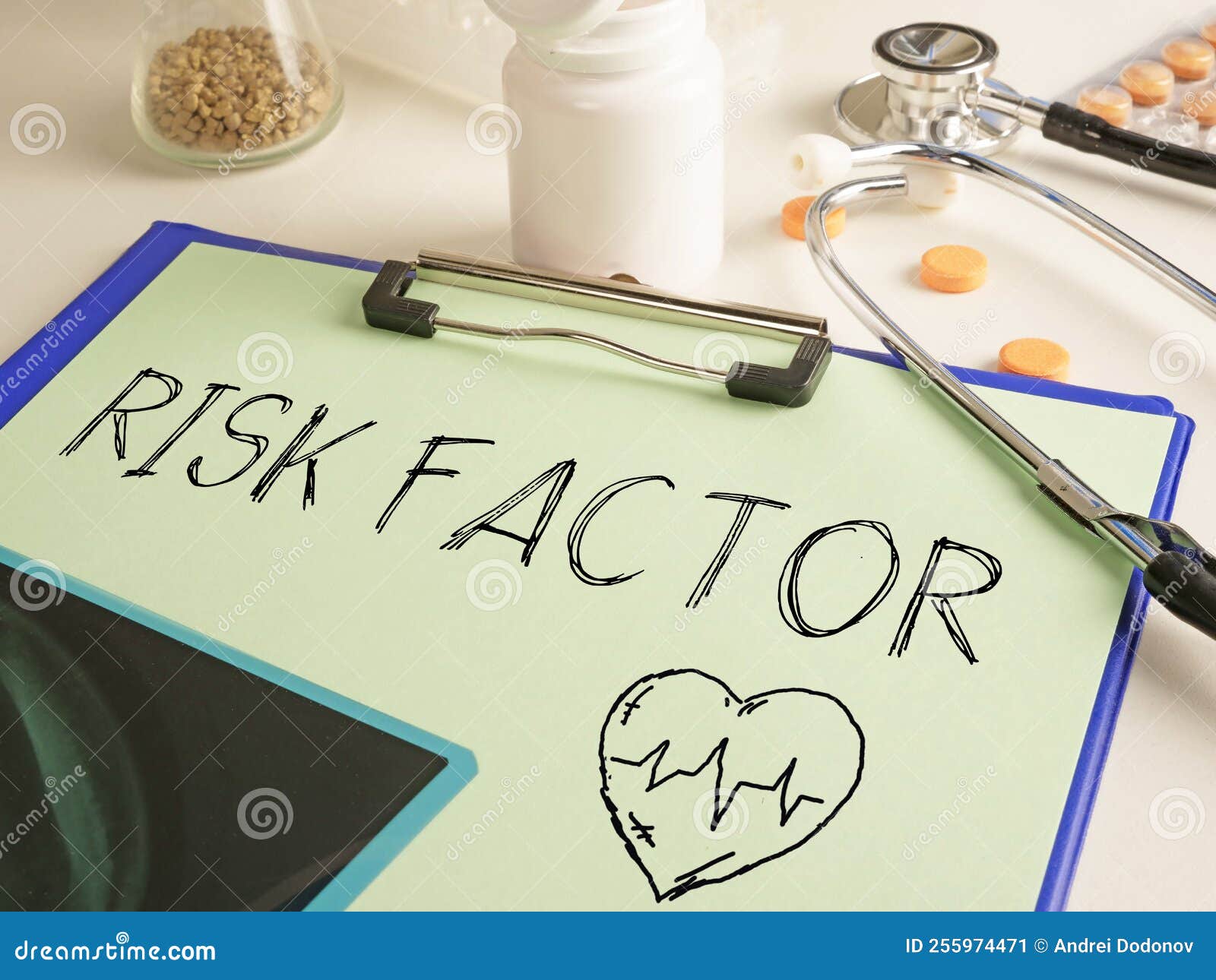 Risk Factor is Shown Using the Text Stock Image - Image of diagnostic ...