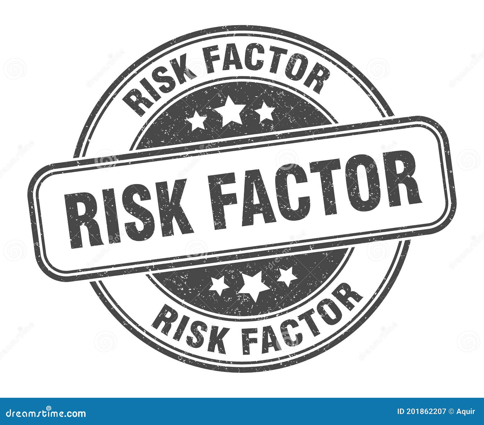 Risk Factor Stamp. Risk Factor Label. Round Grunge Sign Stock Vector ...