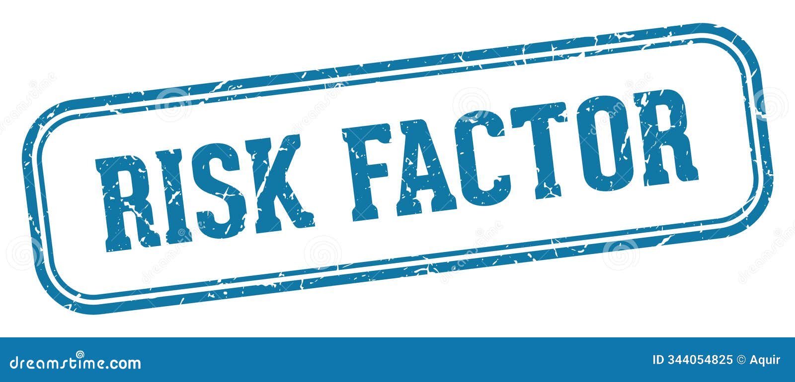Risk Factor Rectangular Sign. Risk Factor Stamp Cartoon Vector ...