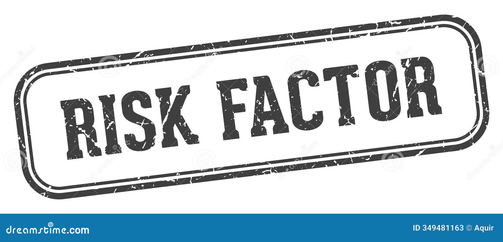 Risk Factor Stamp. Risk Factor Rectangular Stamp on White Background ...