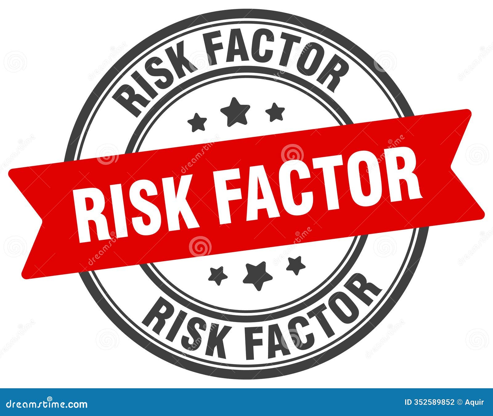 Risk Factor Stamp. Risk Factor Label on Transparent Background. Round ...