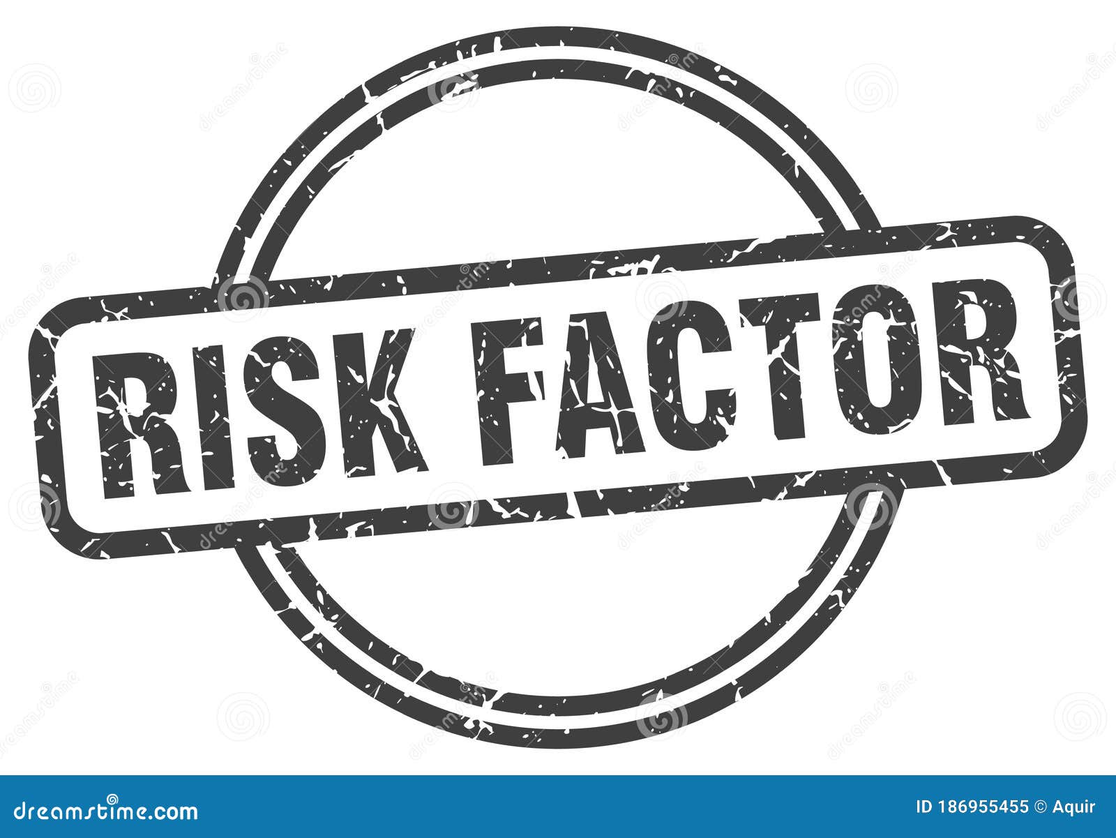 Risk Factor Stamp. Risk Factor Round Vintage Grunge Label Stock Vector ...