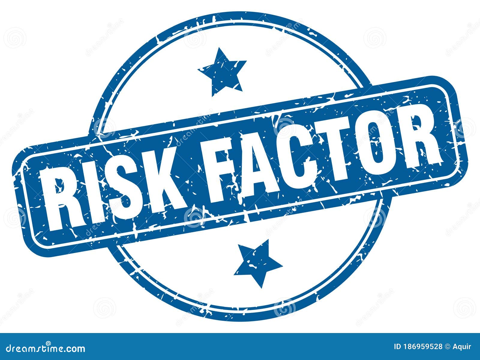 Risk Factor Stamp. Risk Factor Round Vintage Grunge Label Stock Vector ...