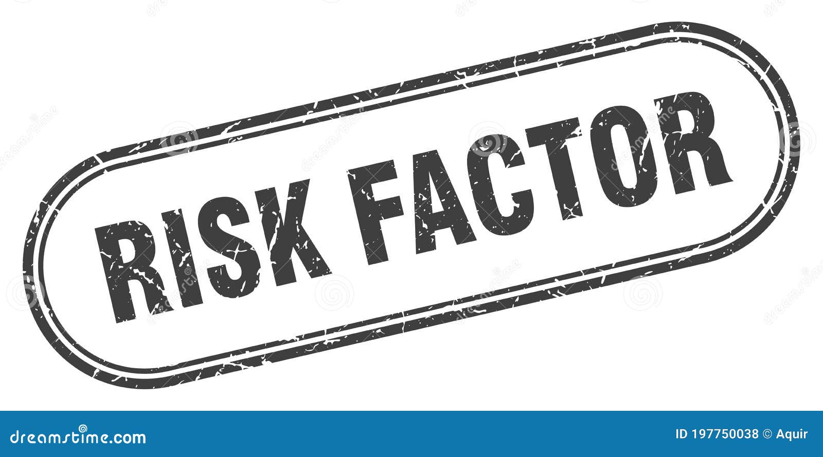 Risk Factor Stamp. Rounded Grunge Textured Sign. Label Stock Vector ...