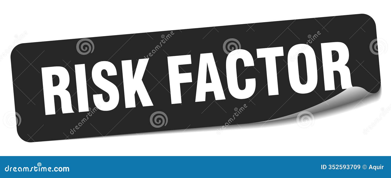 Risk Factor Sticker. Risk Factor Label Stock Vector - Illustration of ...