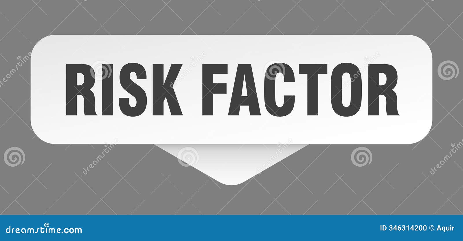 Risk Factor Rectangular Sign. Risk Factor Stamp Cartoon Vector ...