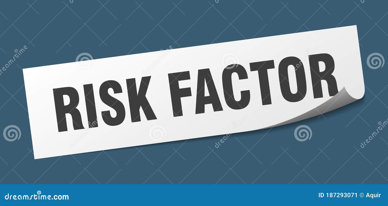 Risk Factor Sticker. Risk Factor Square Isolated Sign Stock Vector ...