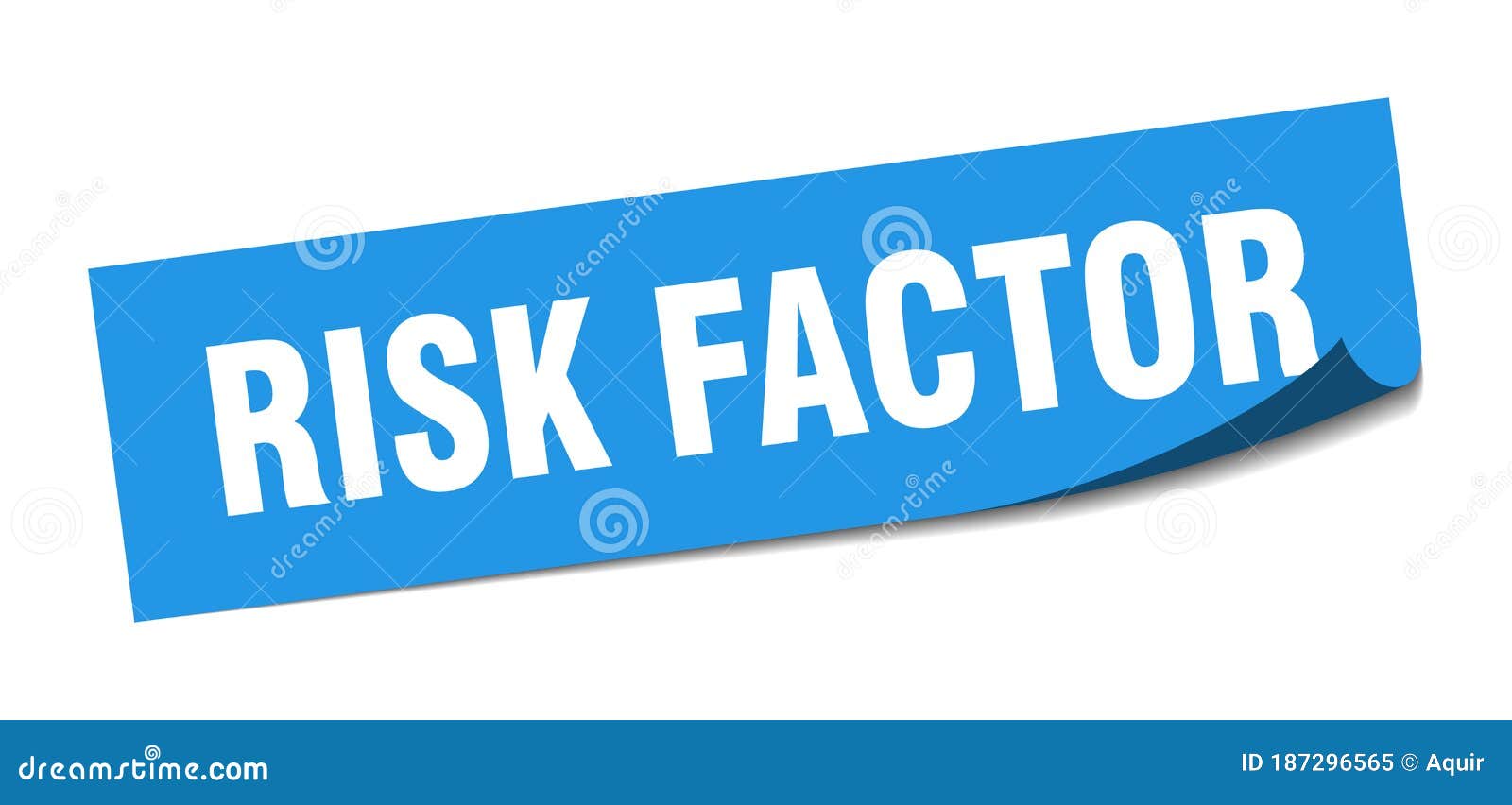 Risk Factor Sticker. Risk Factor Square Isolated Sign Stock Vector ...