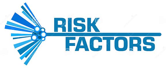 Risk Factors Blue Graphical Bar Stock Illustration - Illustration of ...