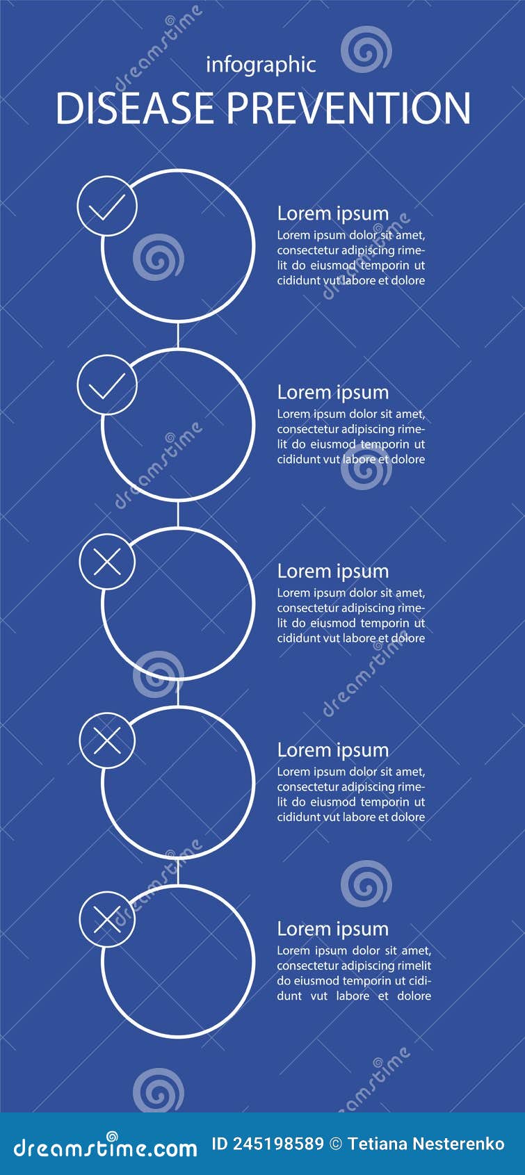 Risk Factors Infographic Chart Design Template Stock Vector ...