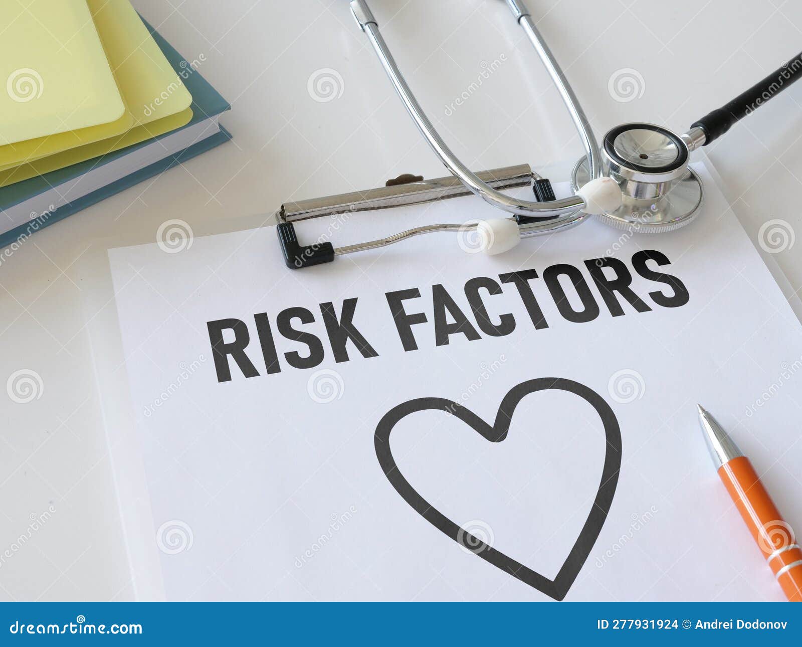 Risk Factors is Shown Using the Text and Photo of Stethoscope Stock ...