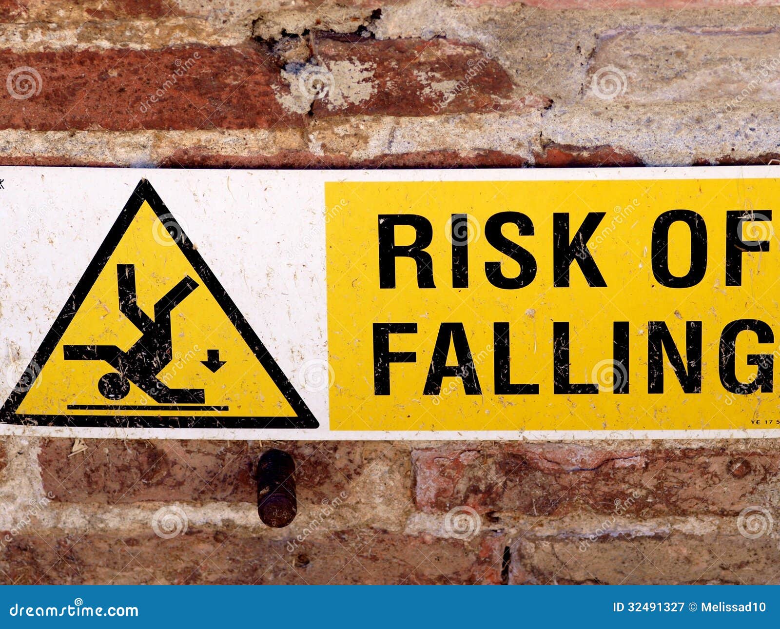 Risk of falling stock image. Image of falling, triangle - 32491327