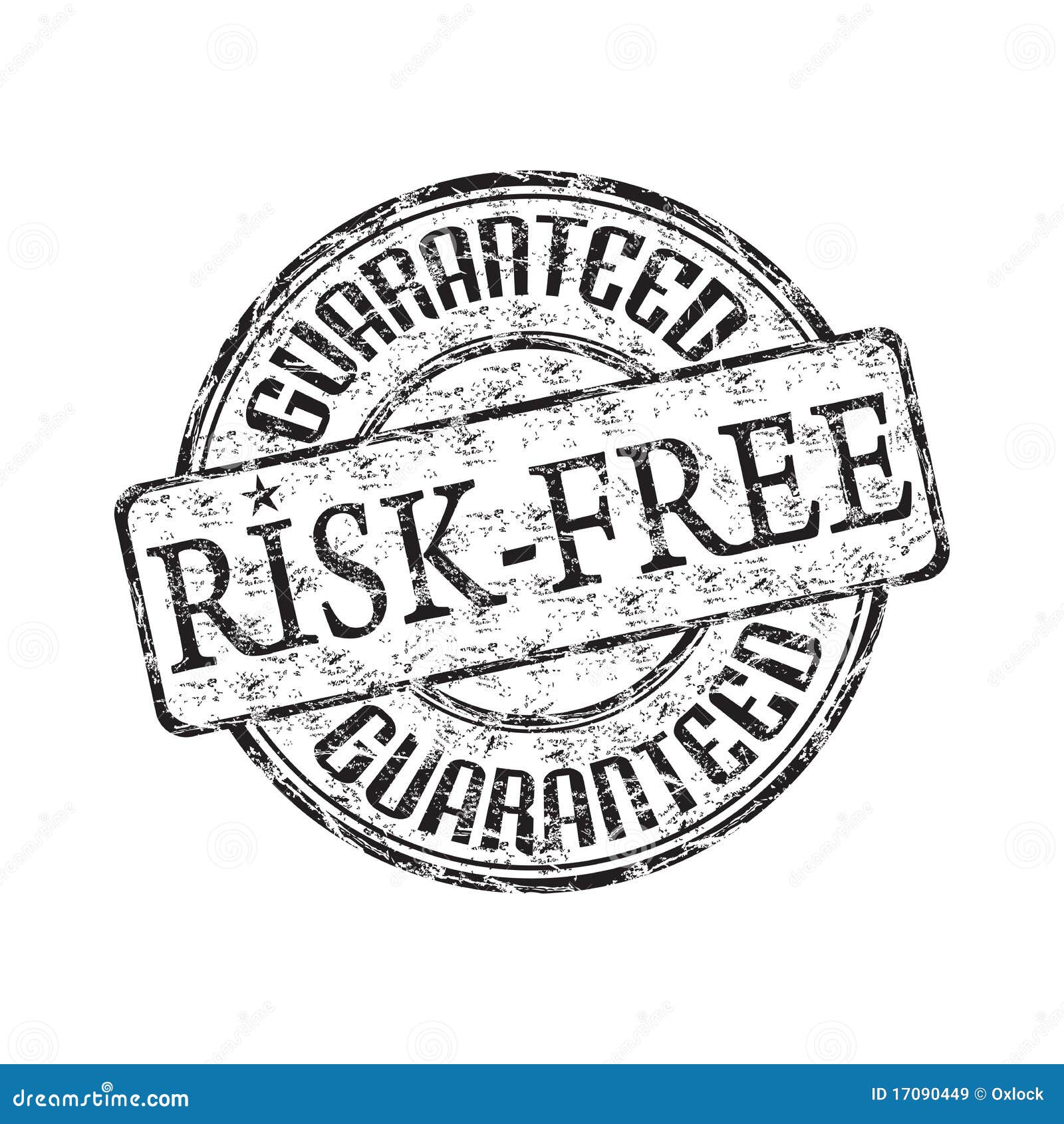 Risk free rubber stamp stock vector. Illustration of insurance - 17090449
