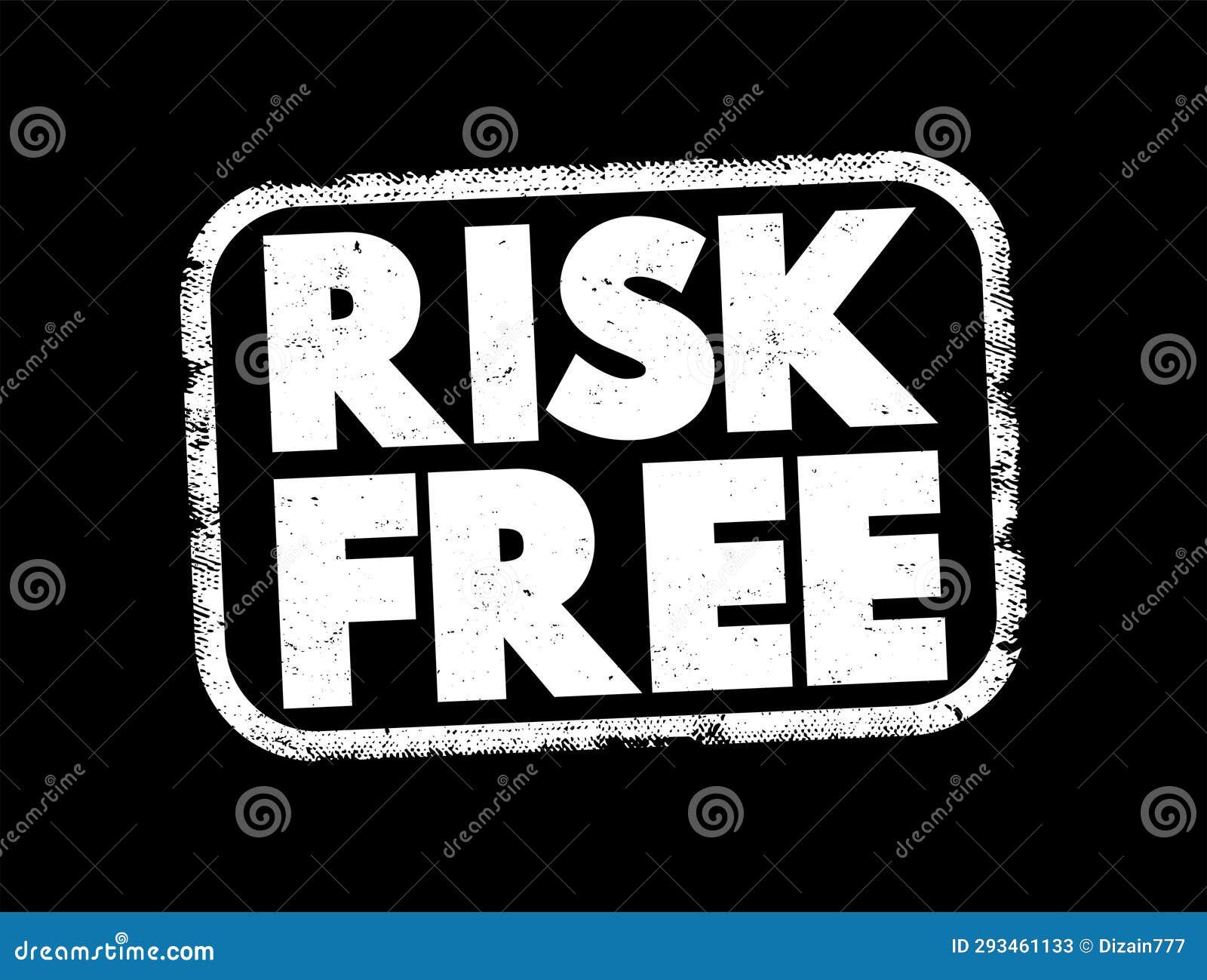Risk Free Text Stamp, Concept Background Stock Image - Image of caution ...