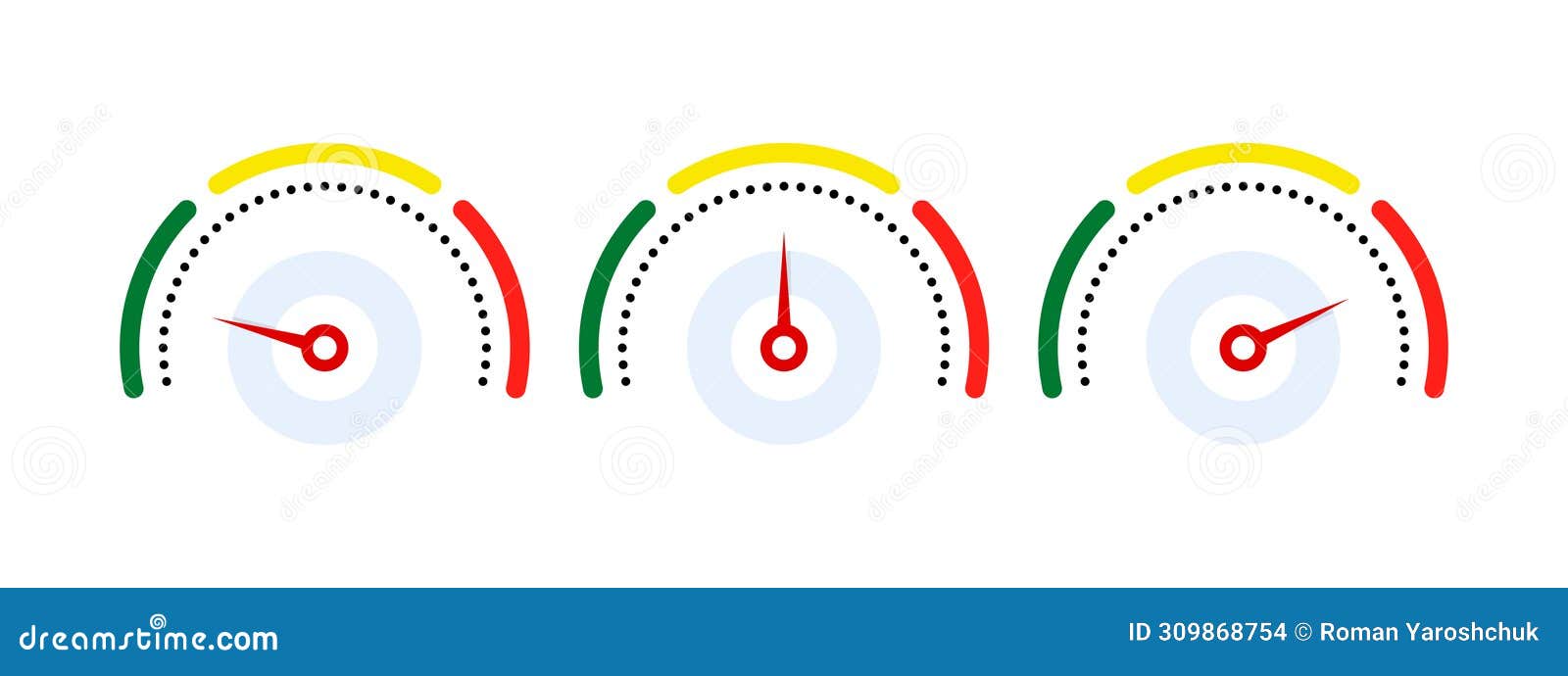 Risk Gauge Scale. Vector Image Stock Illustration - Illustration of ...