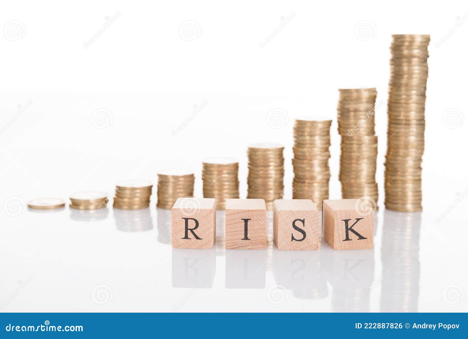 Risk and growth chart stock photo. Image of growth, business - 222887826
