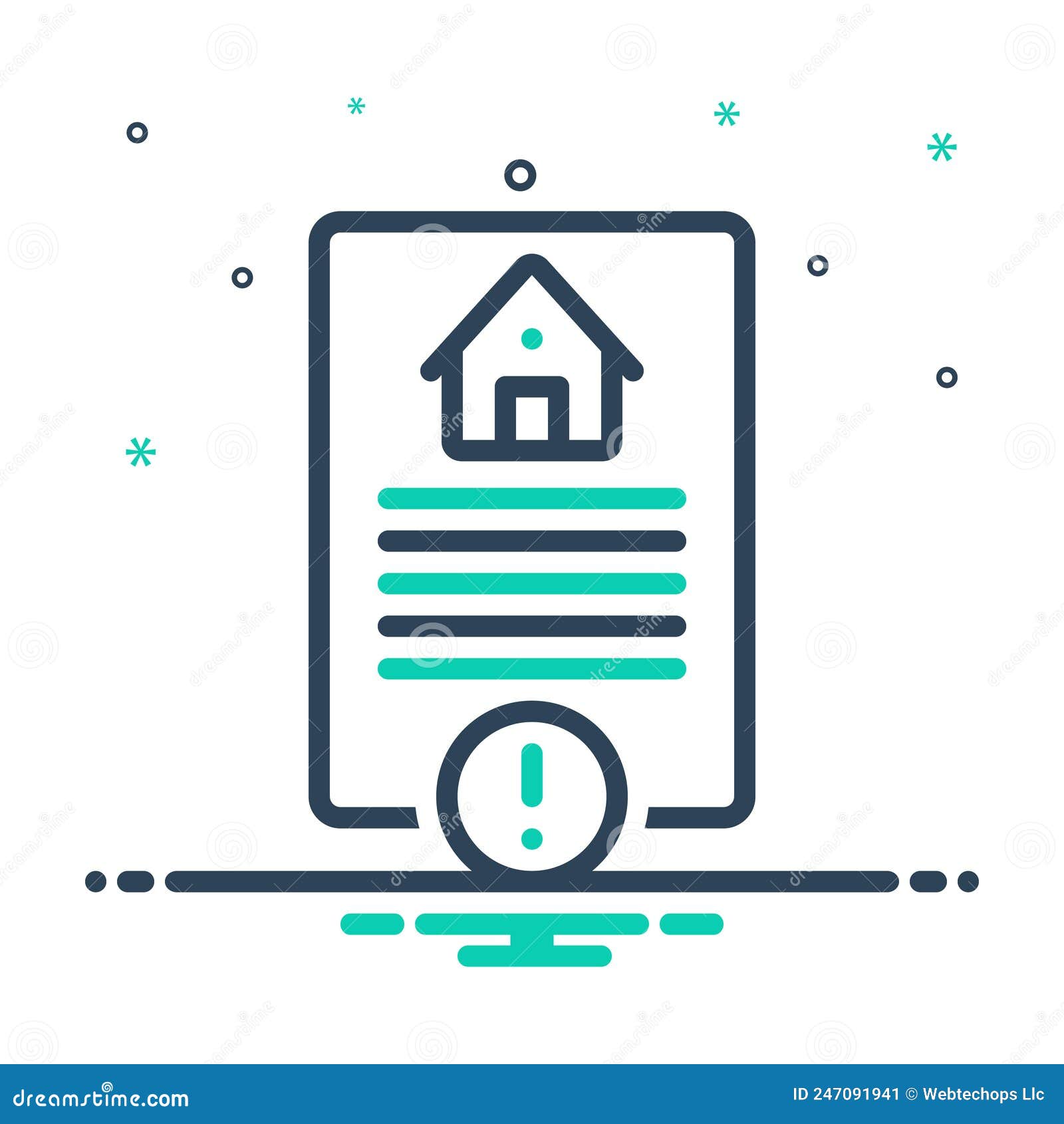 Mix Icon for Risk, Hazard and Peril Stock Vector - Illustration of ...