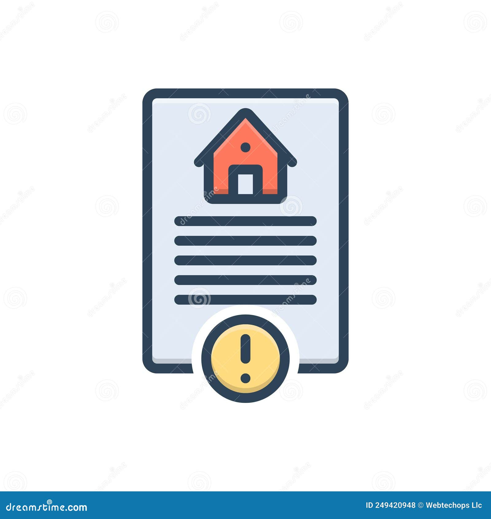 Color Illustration Icon for Risk, Hazard and Peril Stock Illustration ...