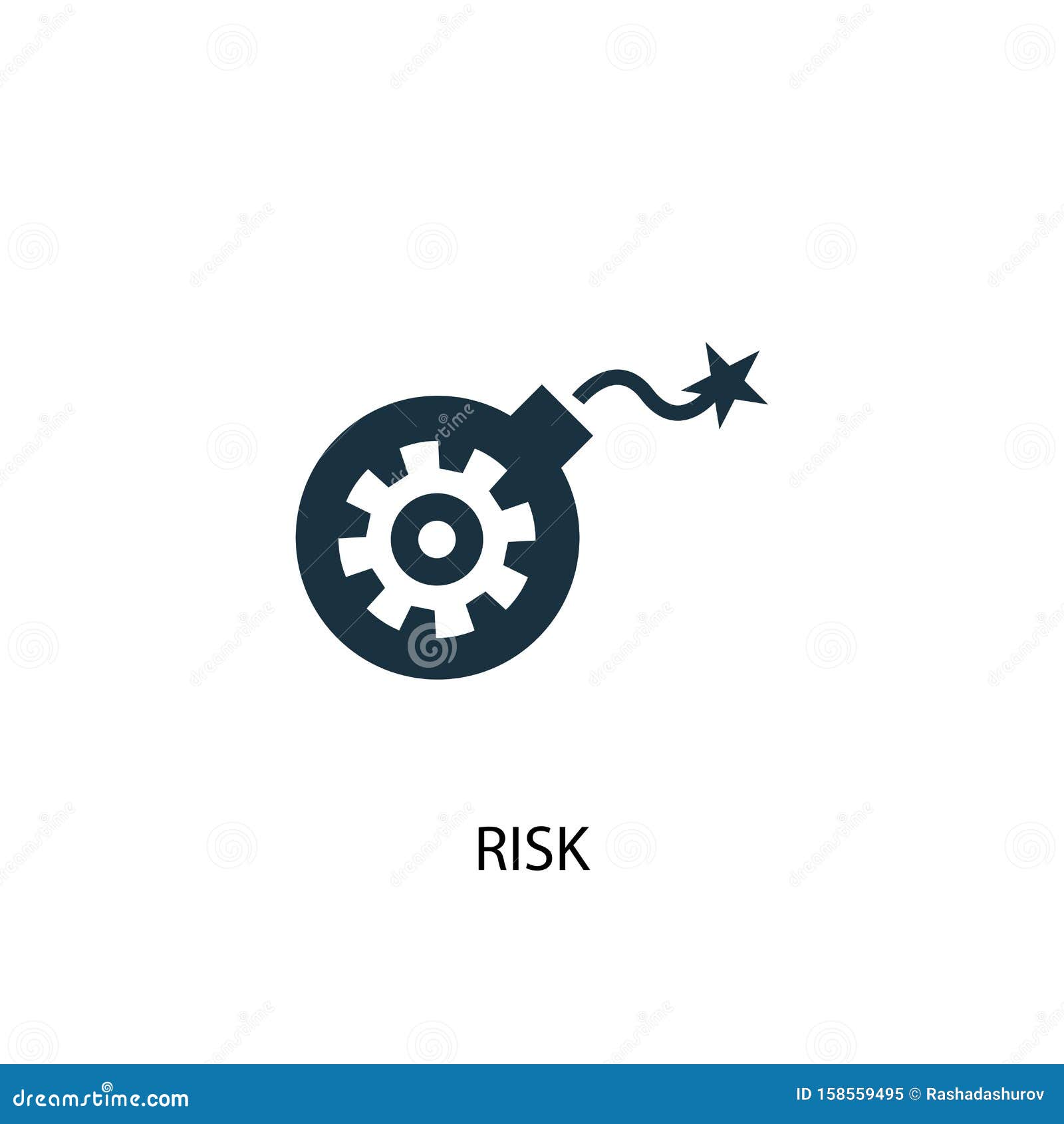 Risk Icon. Simple Element Illustration Stock Vector - Illustration of ...