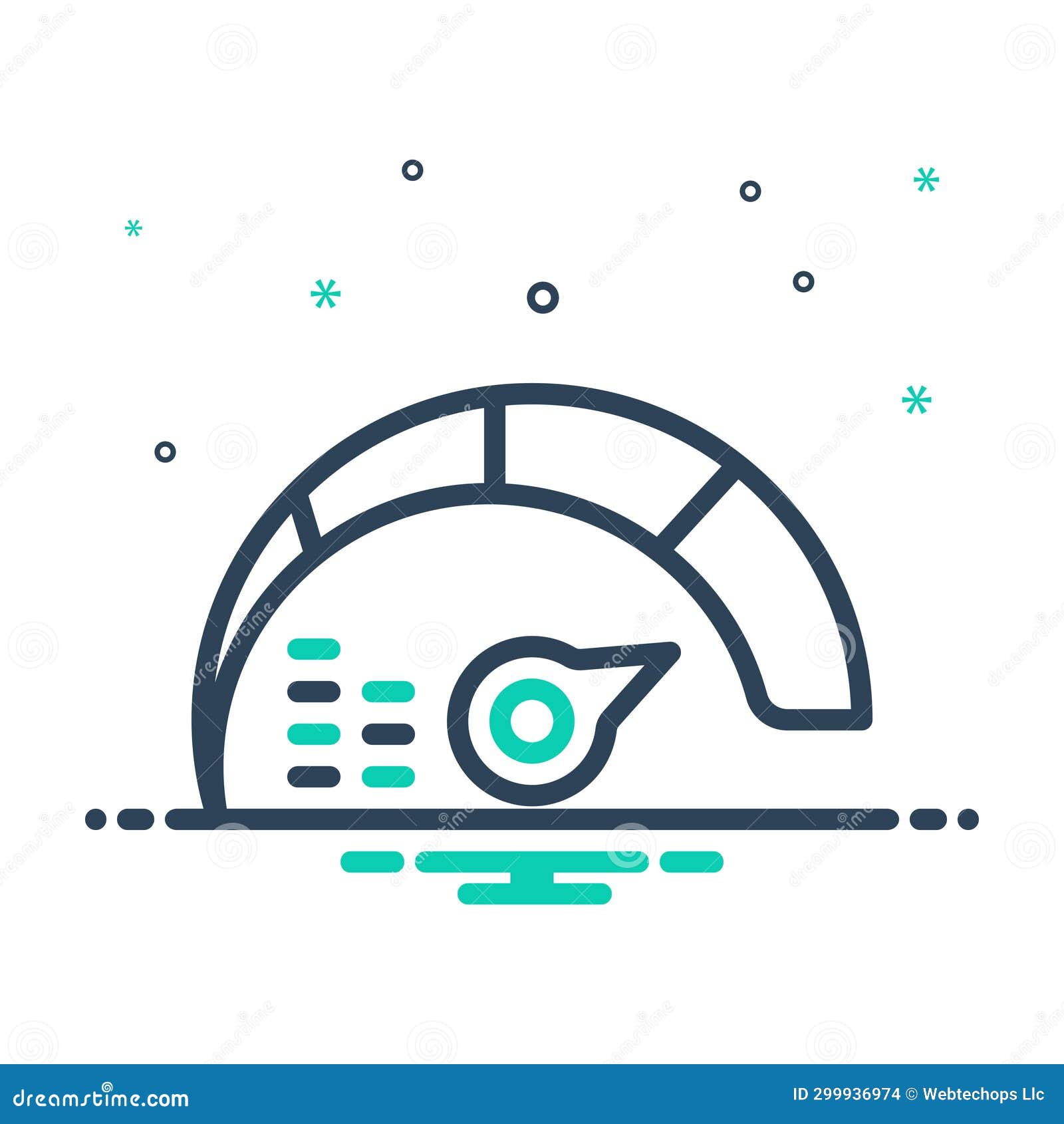 Set Of Risk Speedometer Icons In A Flat Design. Measuring Level Of Risk ...