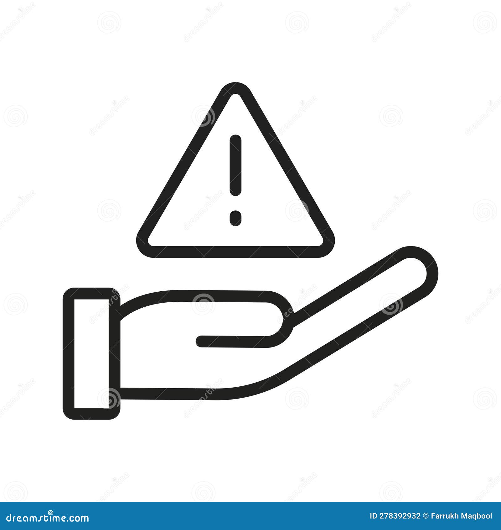 Risk icon vector image. stock vector. Illustration of alert - 278392932