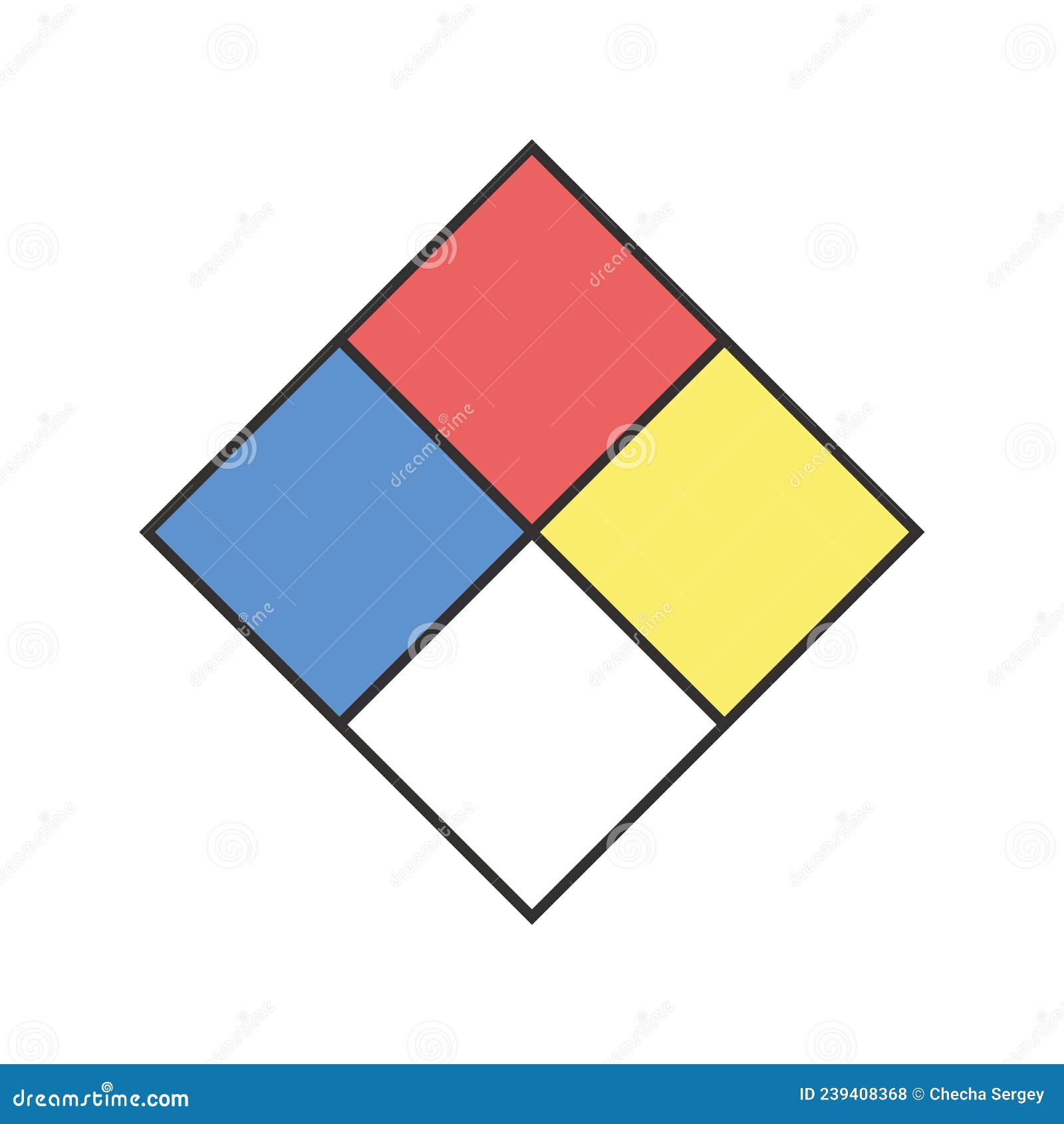 NFPA 704. Fire Diamond Background. Risk Identification Sign Stock ...