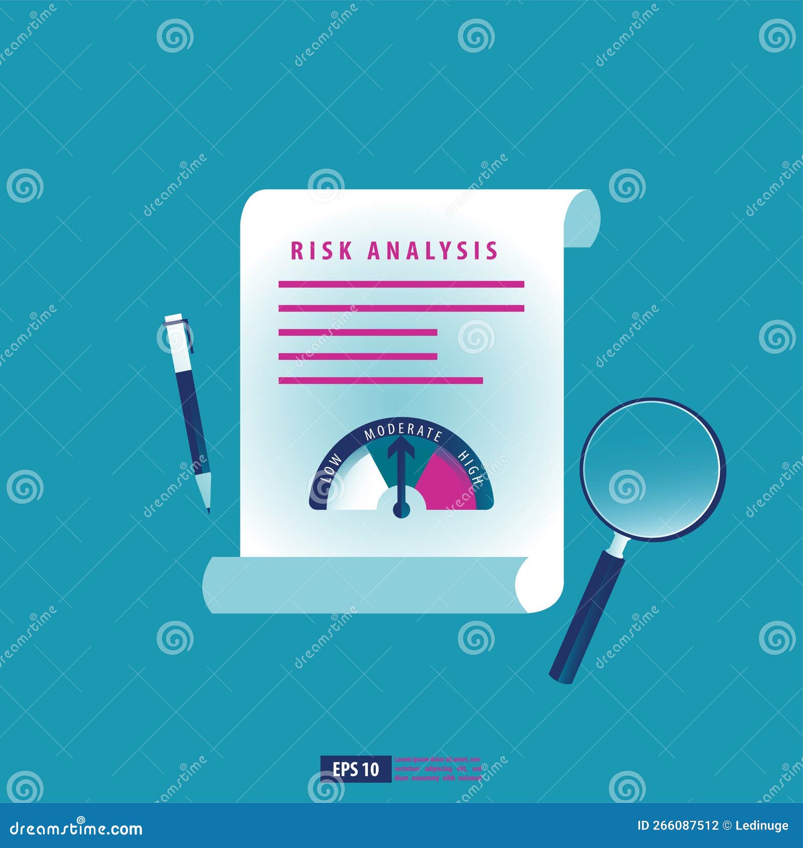 Risk Illustration. Businessman Doing Risk Assessment With The ...