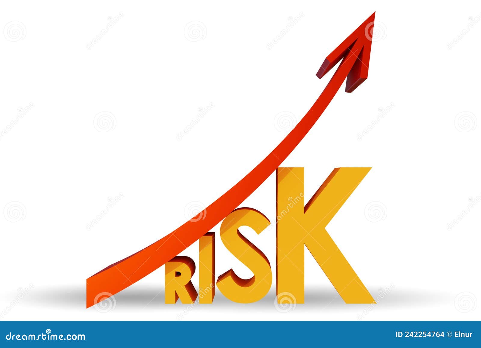 Risk Increase Concept in Management Stock Illustration - Illustration ...