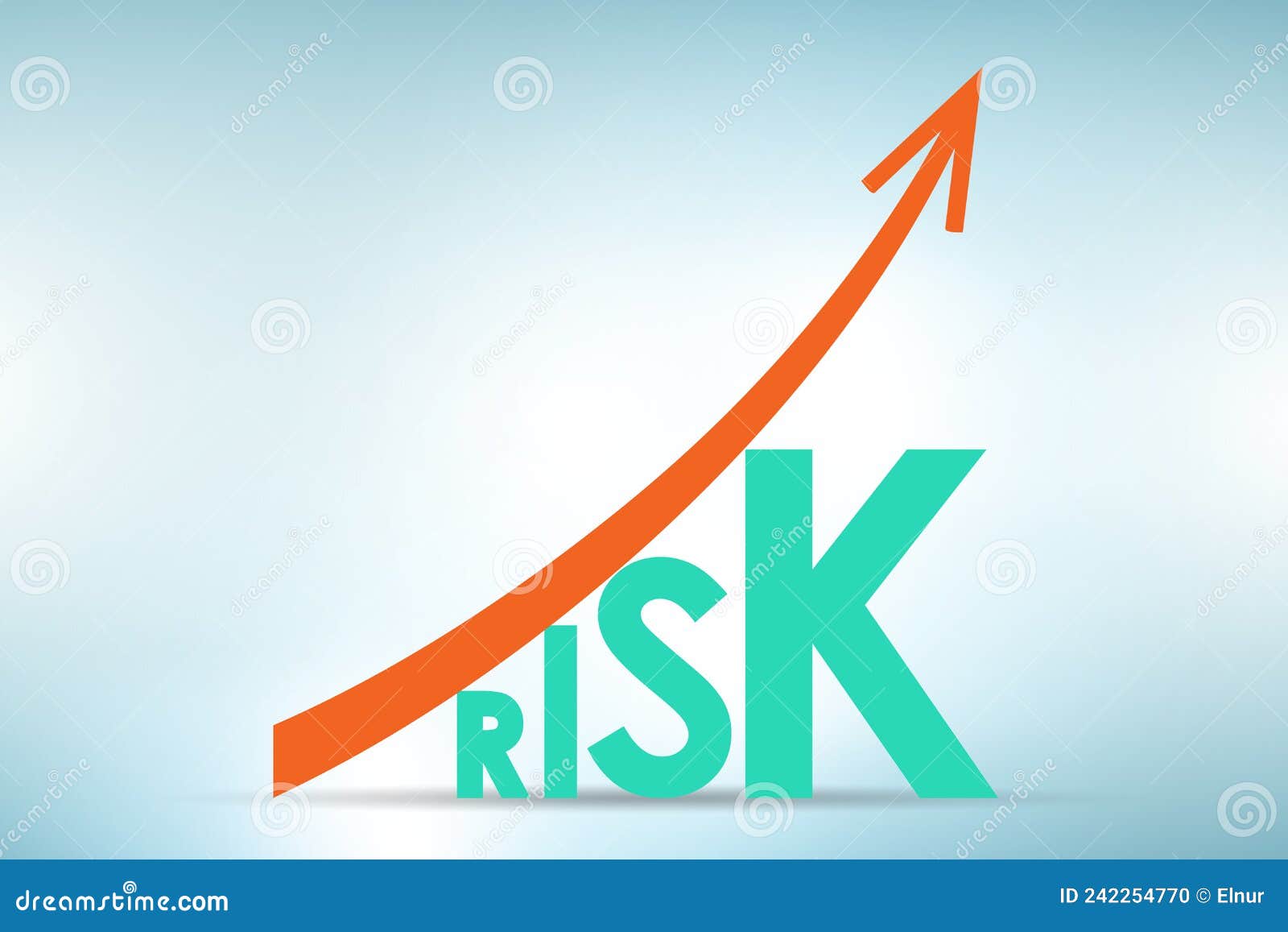 Risk Increase Concept in Management Stock Illustration - Illustration ...