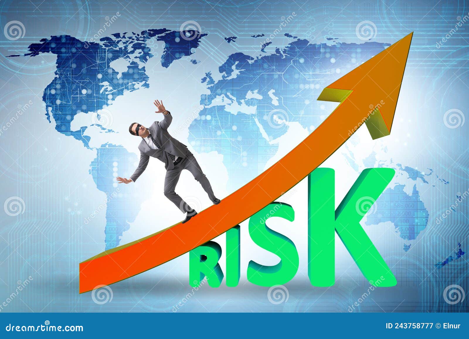 Risk Increase Concept in Management Stock Image - Image of analysis ...