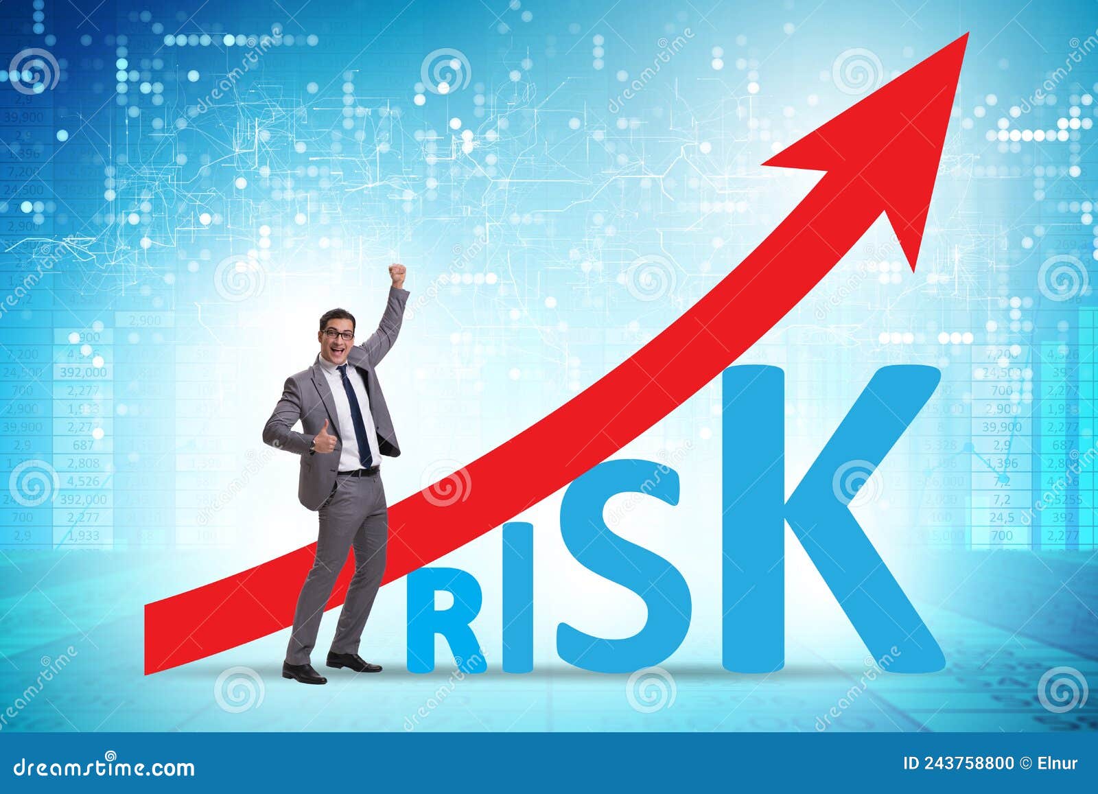 Risk Increase Concept in Management Stock Photo - Image of plan ...