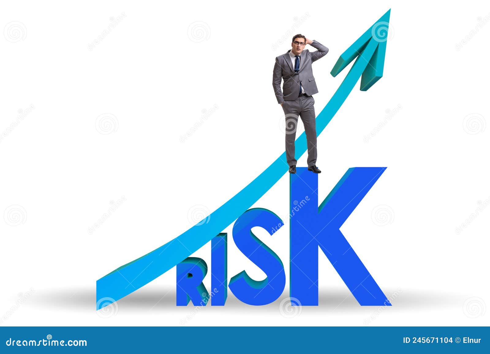Risk Increase Concept in Management Stock Photo - Image of diagram ...