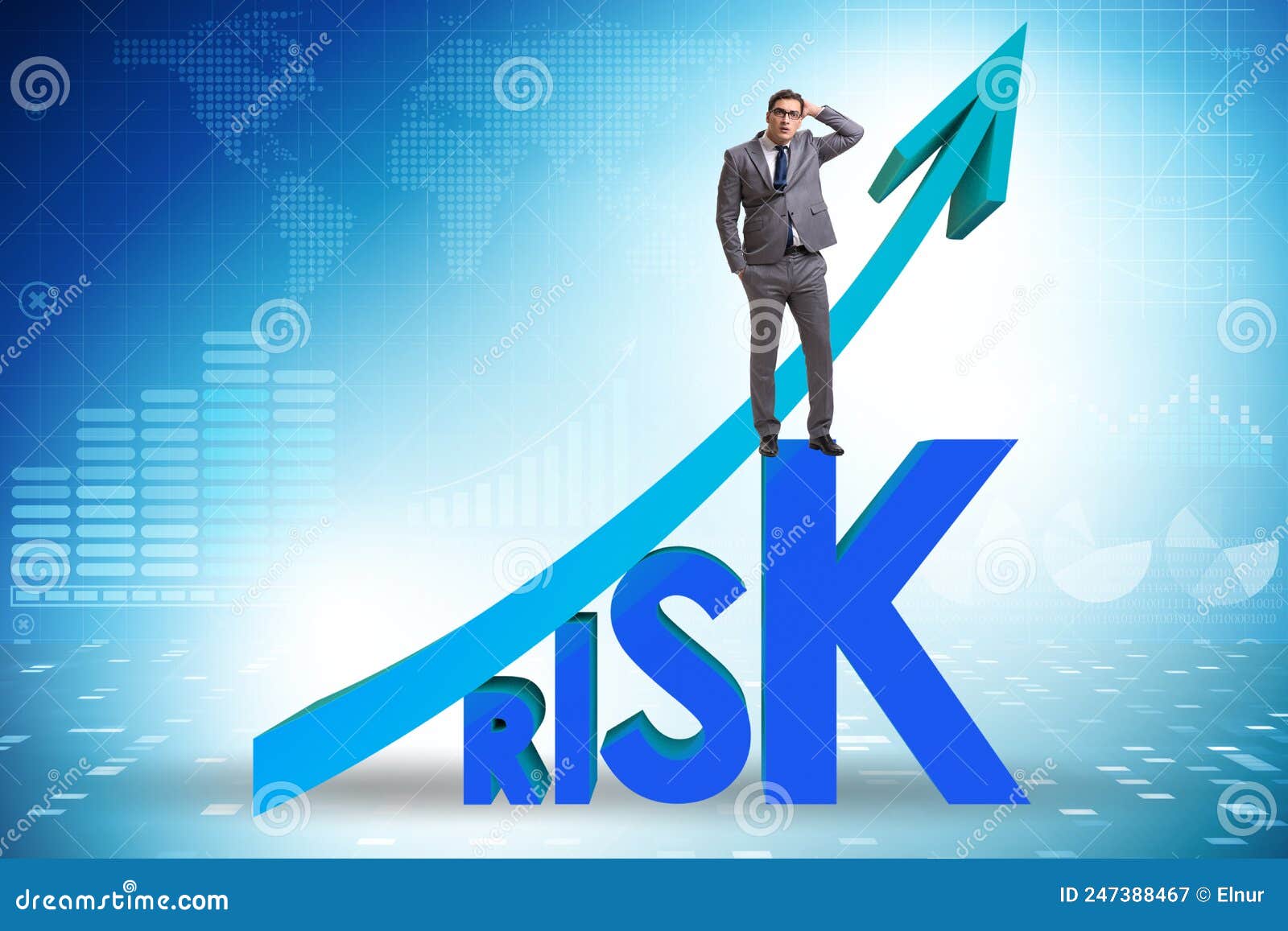 Risk Increase Concept in Management Stock Image - Image of enterprise ...