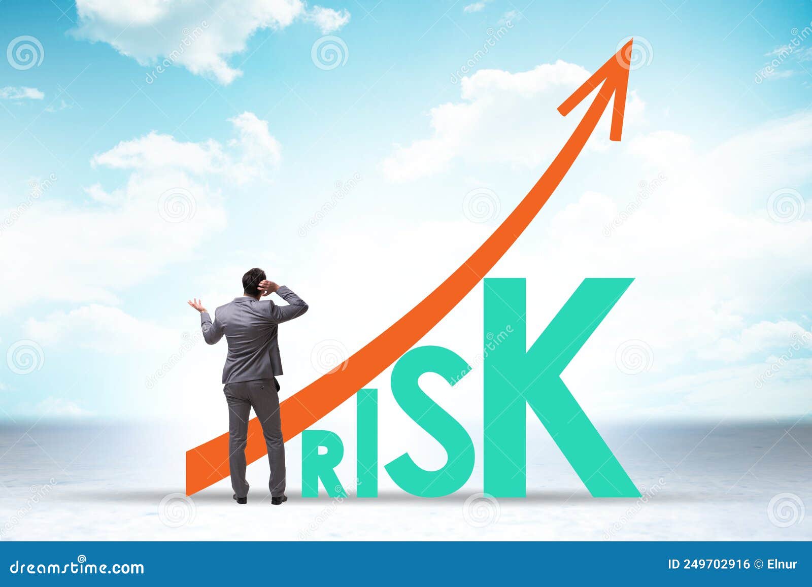 Risk Increase Concept in Management Stock Photo - Image of measurement ...
