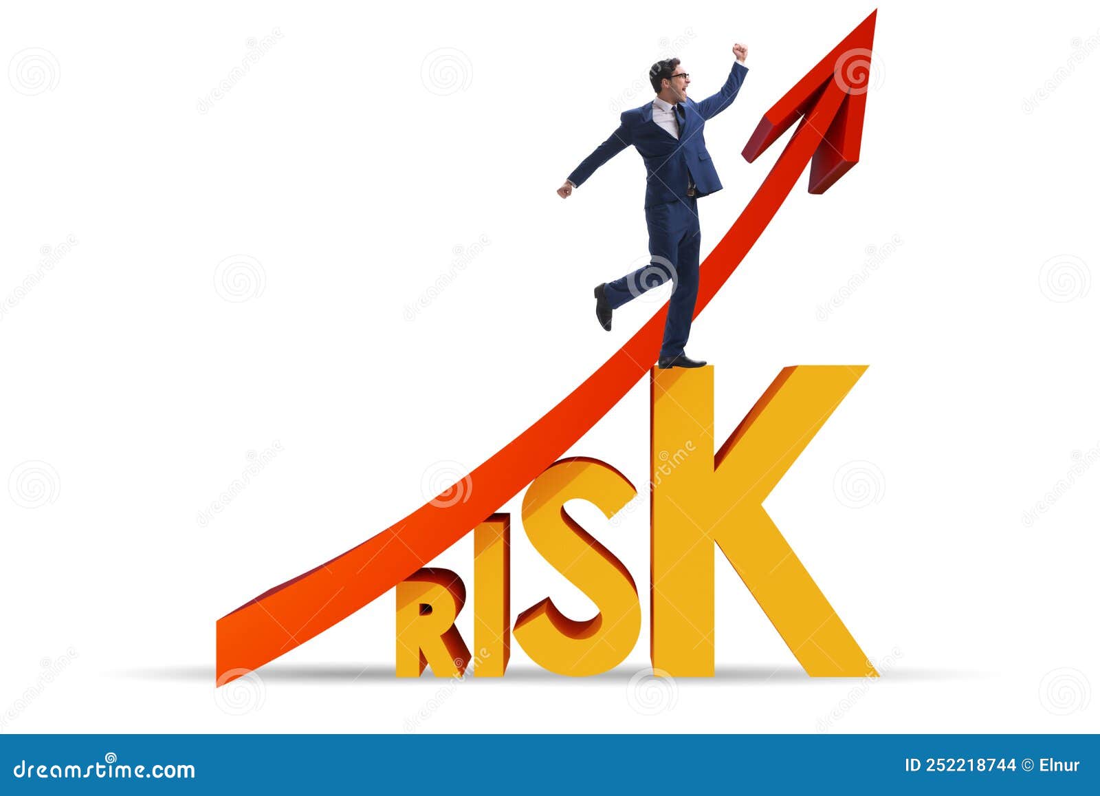 Risk Increase Concept in Management Stock Photo - Image of medium ...