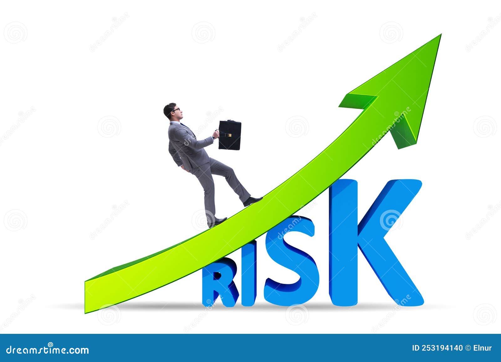 Risk Increase Concept in Management Stock Photo - Image of process ...