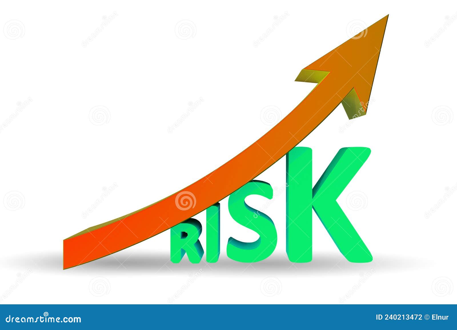 Risk Increase Concept in Management Stock Illustration - Illustration ...