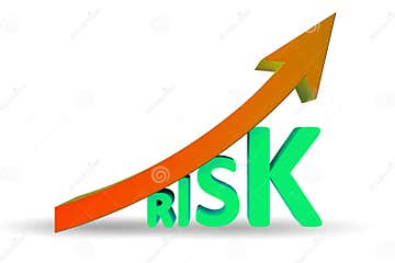 Risk Increase Concept in Management Stock Illustration - Illustration ...