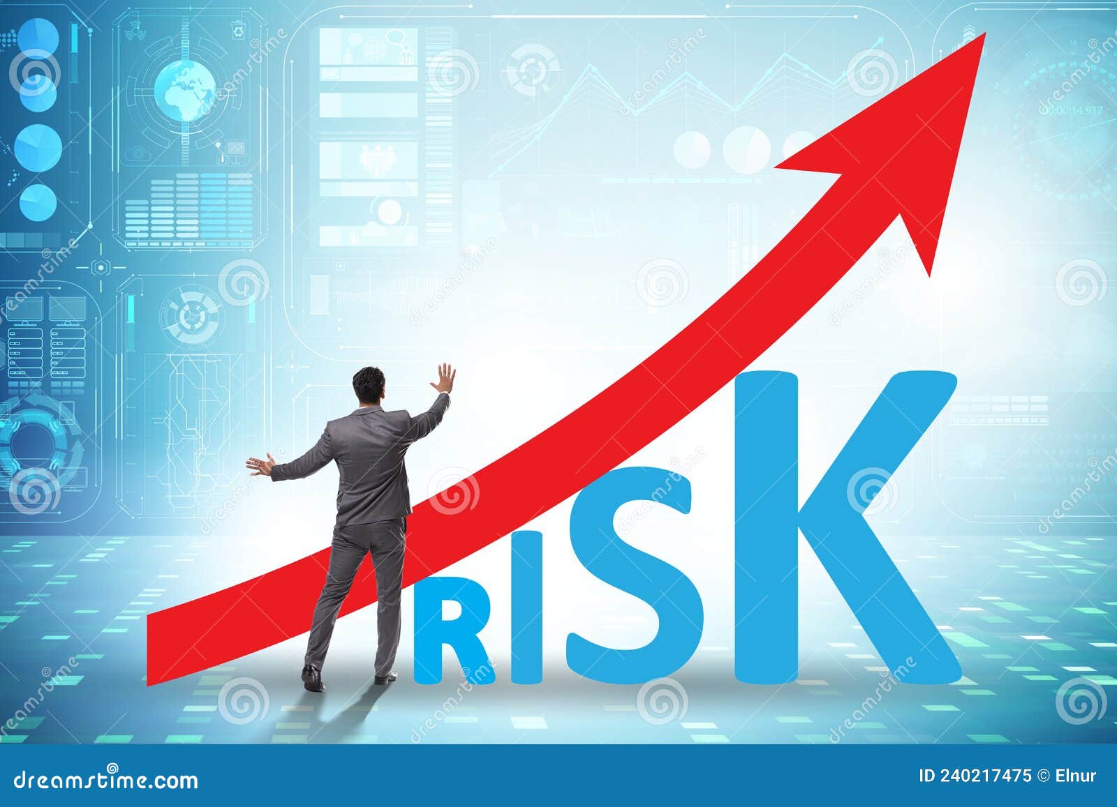 Risk Increase Concept in Management Stock Image - Image of risky ...
