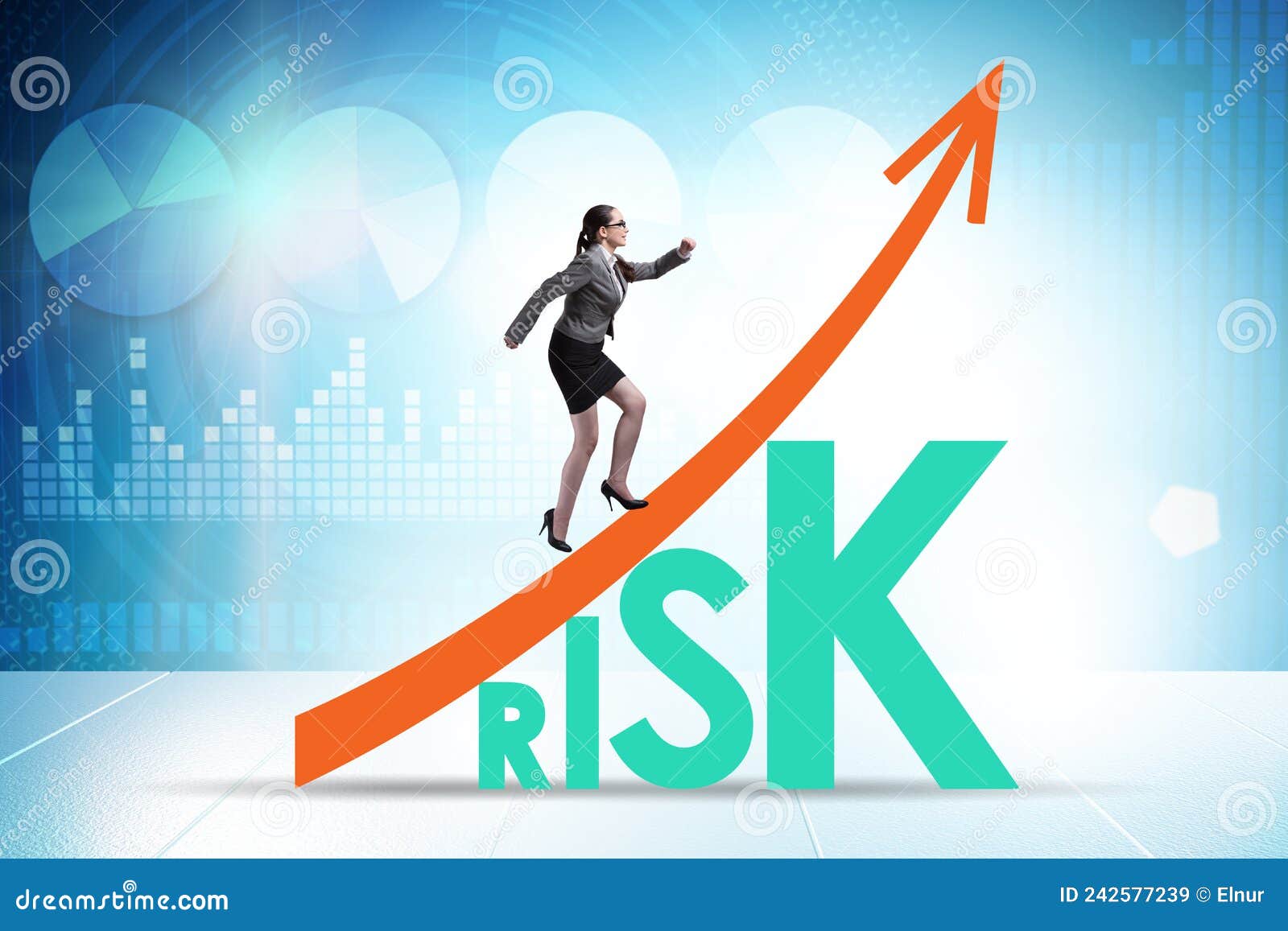 Risk Increase Concept in Management Stock Image - Image of chart, meter ...