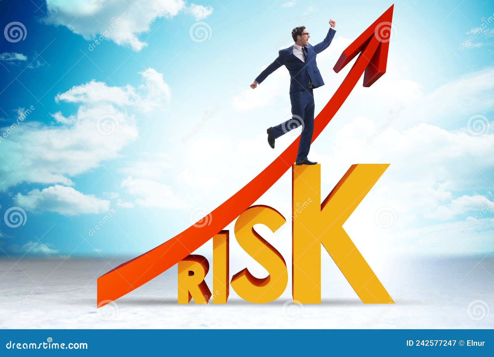 Risk Increase Concept in Management Stock Image - Image of risky ...